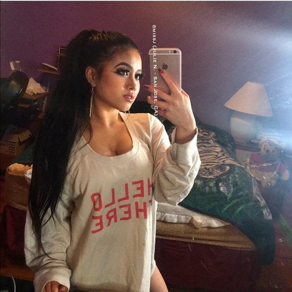 Sweaters | Oversized Ariana Grande Hello There Sweater Dress | Poshmark